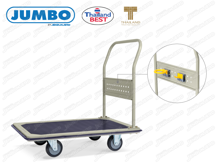 Single Steel Platform with Tool Panel - Fixed Handle 370 kg | jumbotrolleys